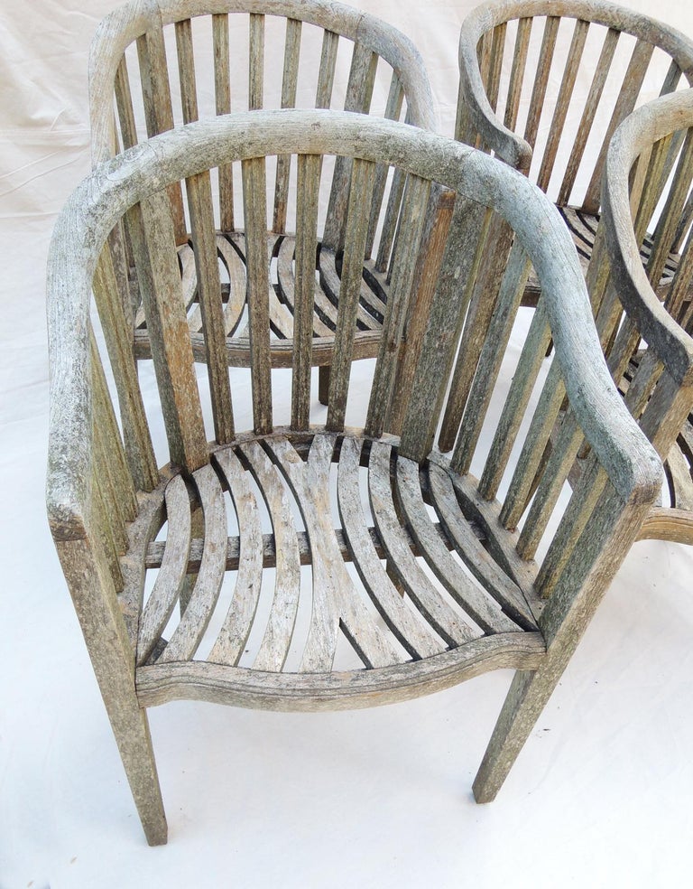 Teak Garden Set, Table and Six Chairs by Munder-Skiles at 1stDibs