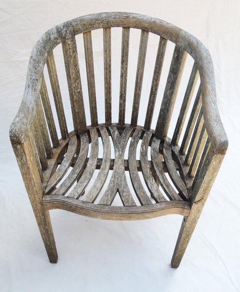 Teak Garden Set, Table and Six Chairs by Munder-Skiles at 1stDibs