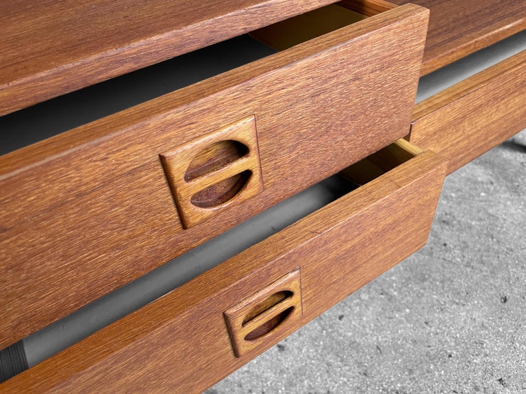 Teak Hallway Sideboard Bench, Denmark, 1960s For Sale at 1stDibs