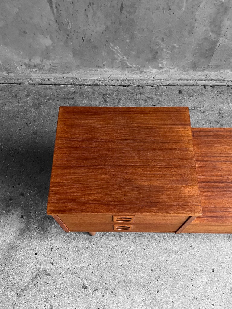 Teak Hallway Sideboard Bench, Denmark, 1960s For Sale at 1stDibs