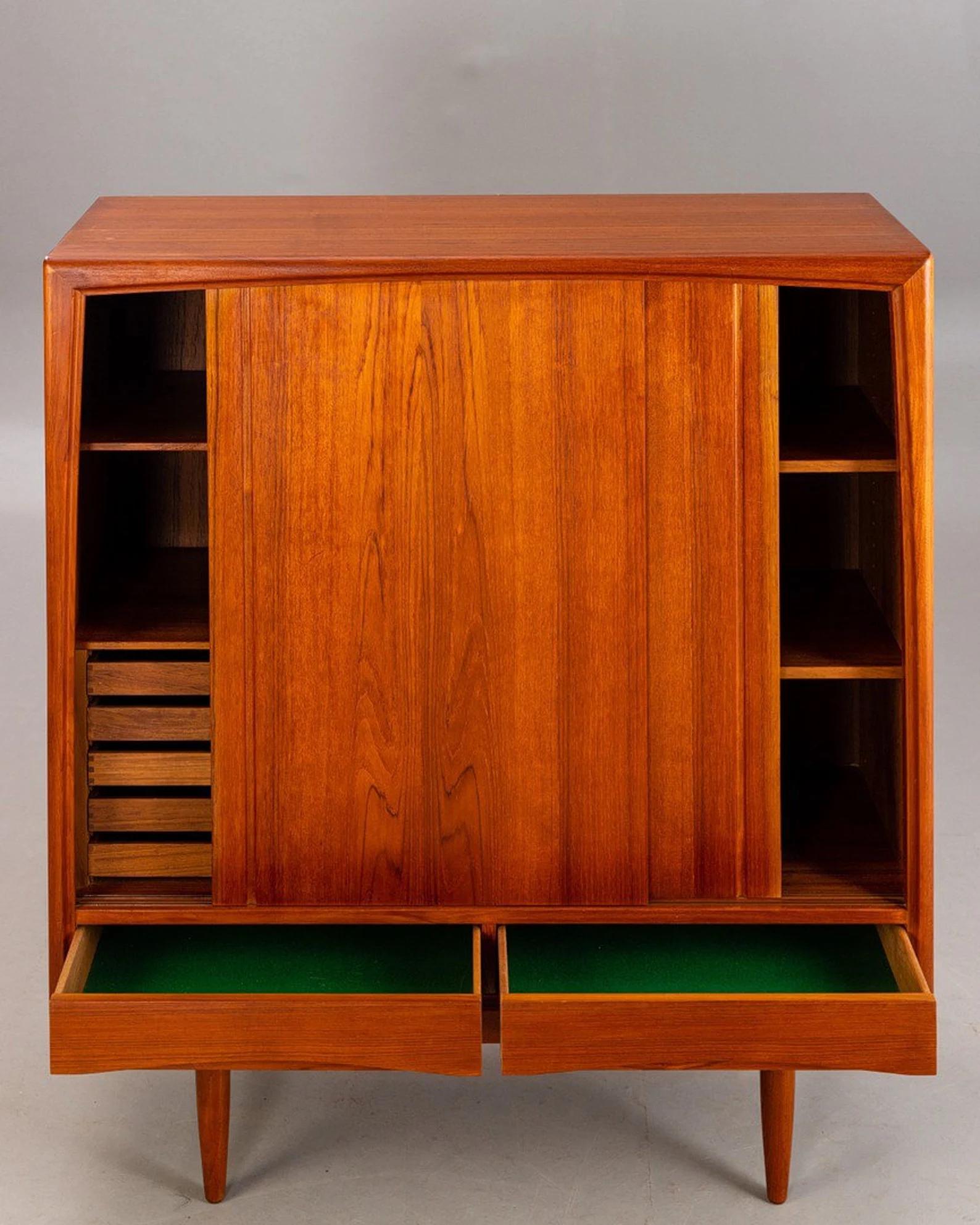 Teak Highboard by Axel Christensen Odder, Danish Midcentury For Sale at ...