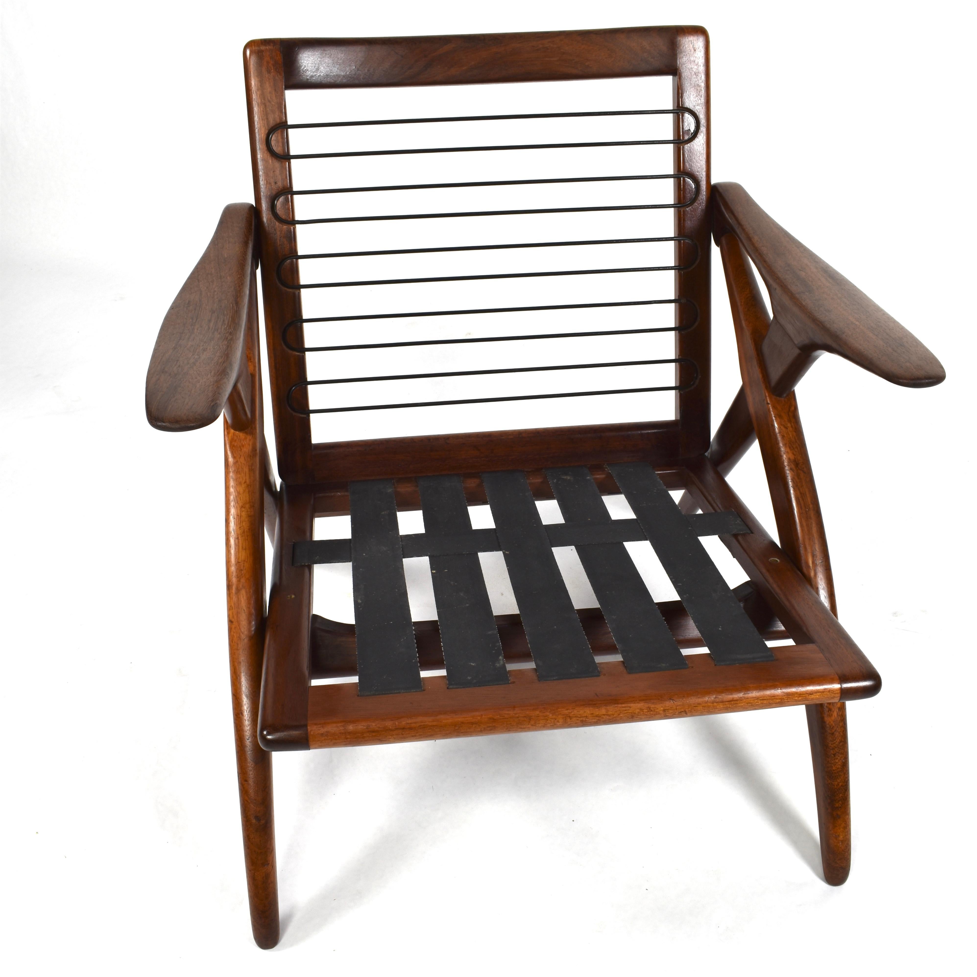 Teak Lounge Chair by De Ster Gelderland, Netherlands, circa 1960 at 1stDibs