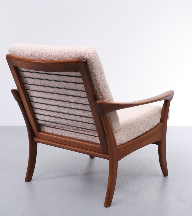 Teak Lounge Chair De Ster Gelderland 1950s Holland For Sale at 1stDibs