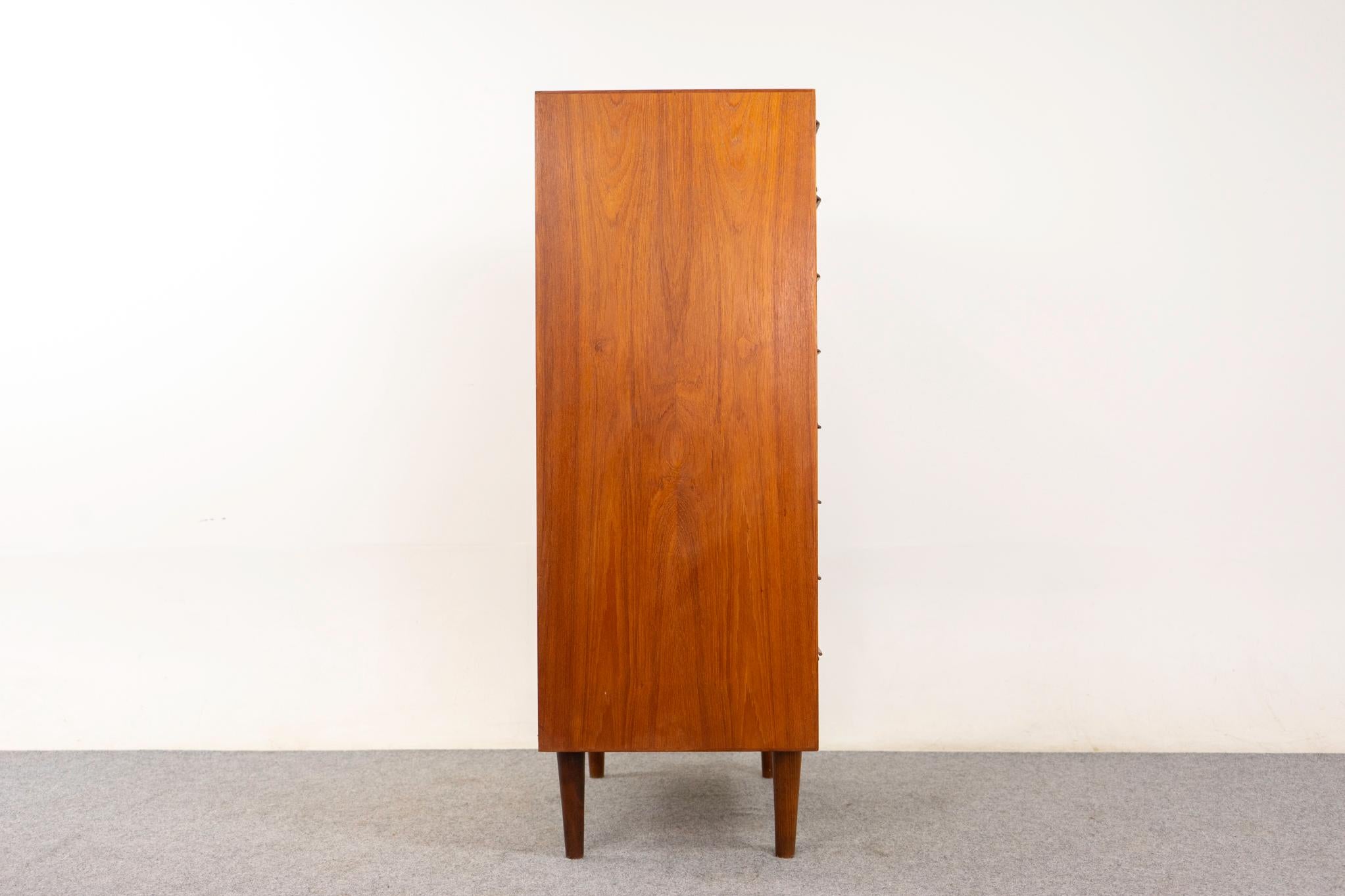 Teak Mid-Century Modern Highboy Dresser For Sale at 1stDibs