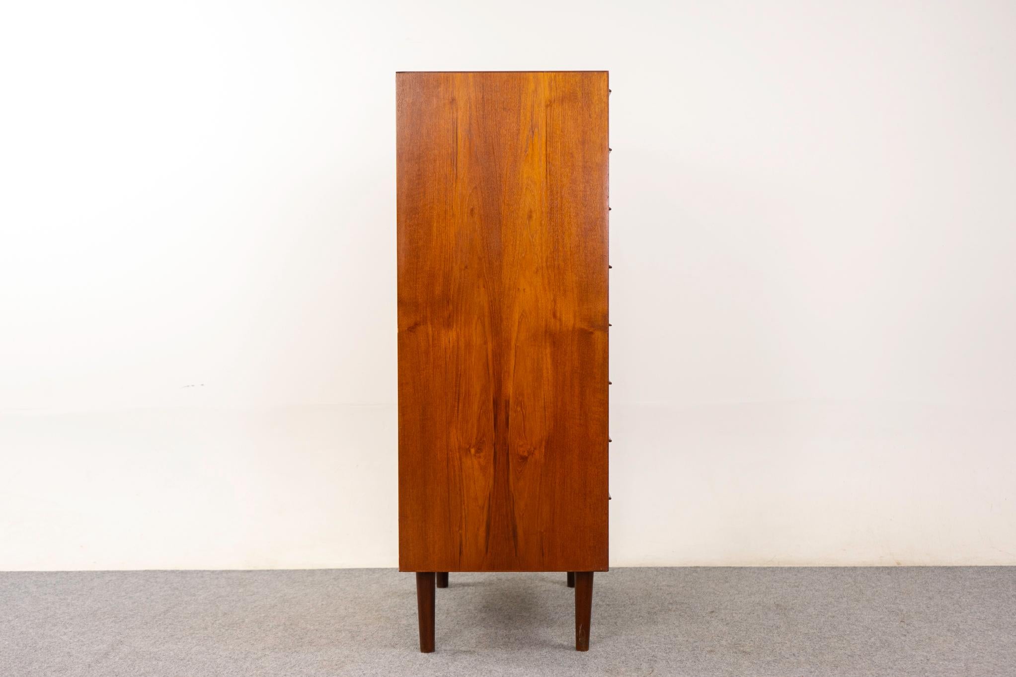 Teak Mid-Century Modern Highboy Dresser For Sale at 1stDibs