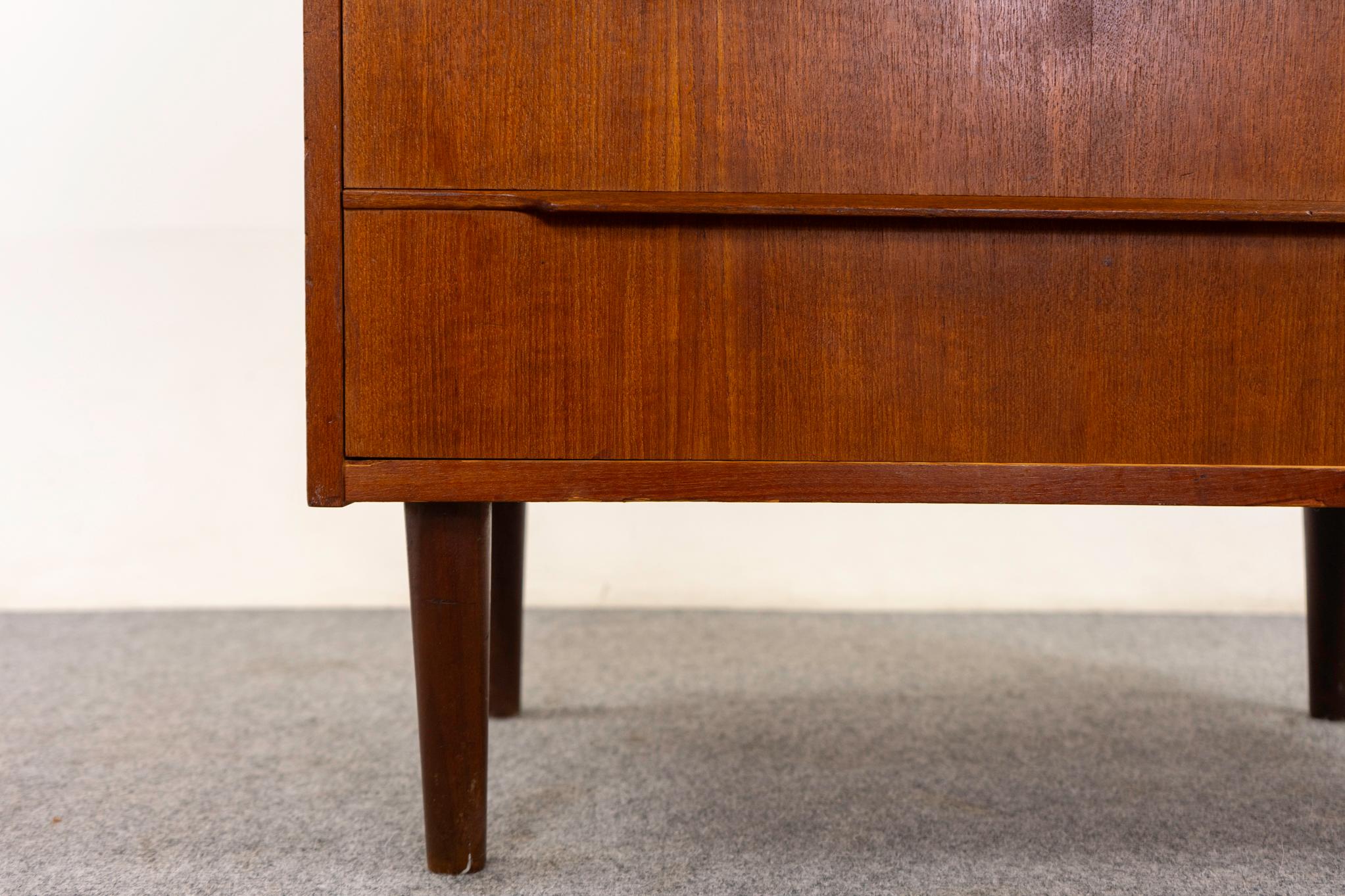 Teak Mid-Century Modern Highboy Dresser For Sale at 1stDibs