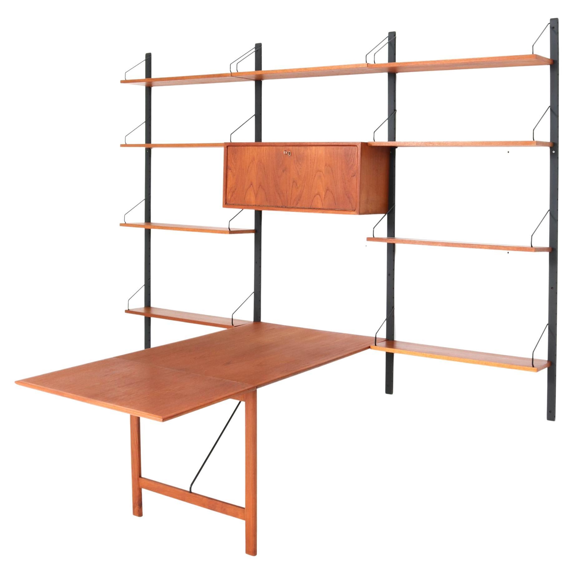 Wall Unit by Poul Cadovius 1958 Royal System Teak Cado, Mid Century at ...