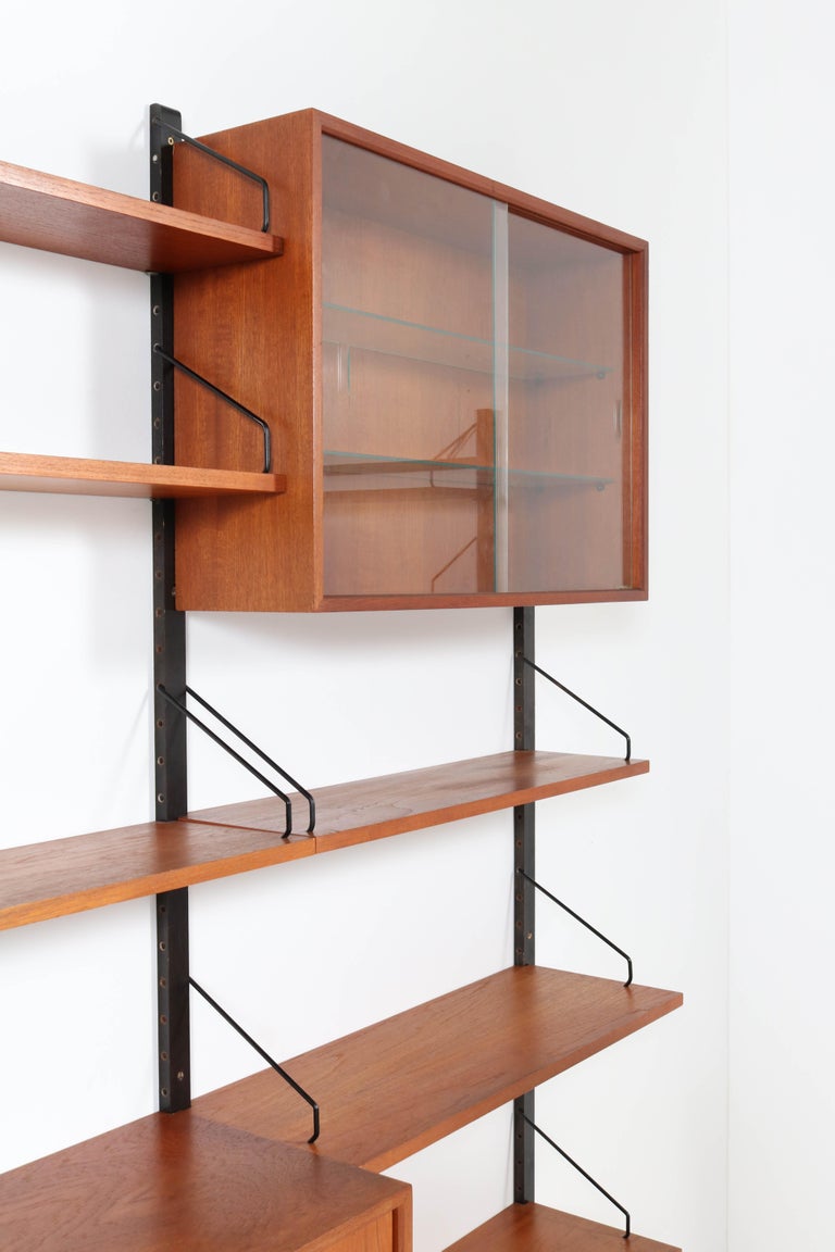 Teak Mid-Century Modern Royal Wall or Shelving Unit by Poul Cadovius ...