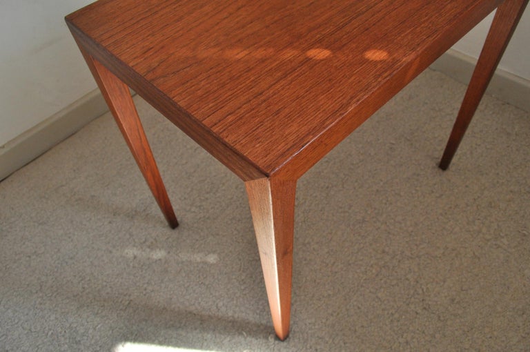 Teak Severin Hansen Side Table by Haslev Møbelsnedkeri in Denmark at ...