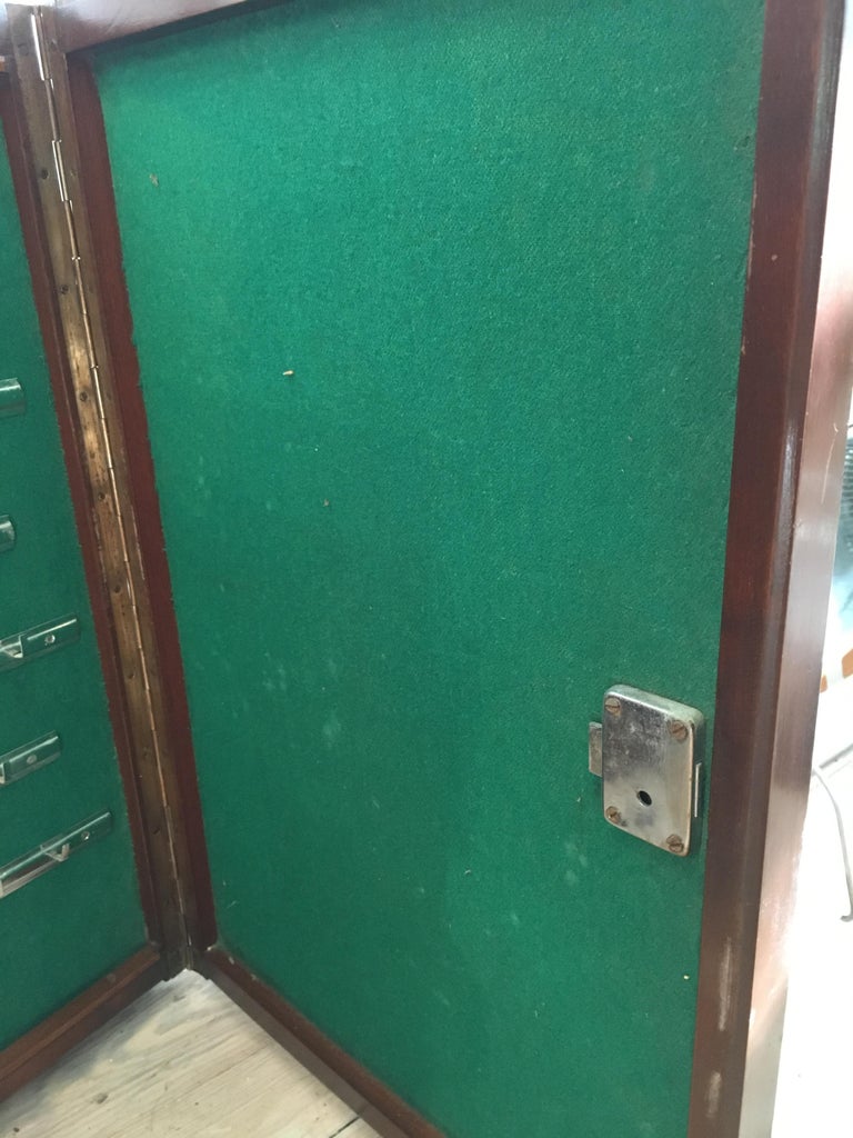 Teak Ship's Nautical Key Storage Cabinet, 1970s at 1stDibs