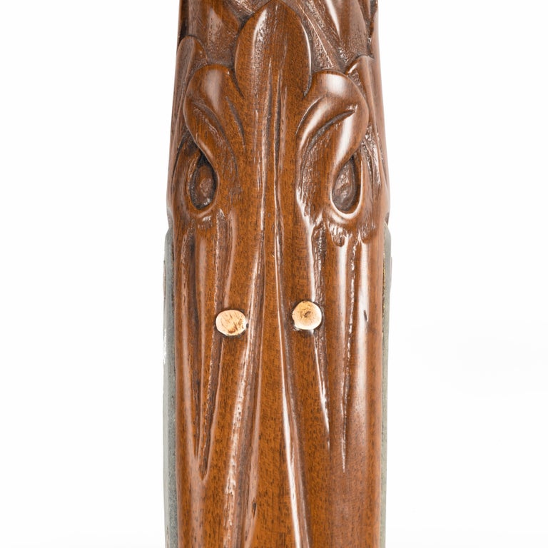 Teak Ship’s Tiller with a Bulldog’s Head at 1stDibs