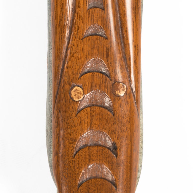 Teak Ship’s Tiller with a Bulldog’s Head at 1stDibs