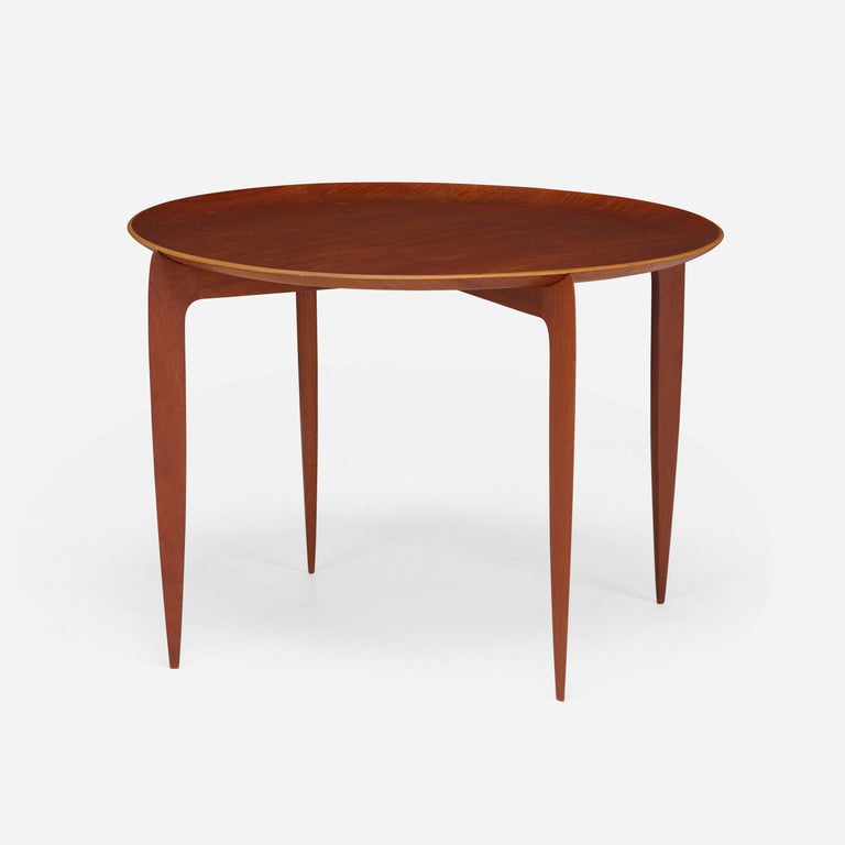 Teak Sven Aage Willumsen and H. Engholm Tray Table for Fritz Hensen For ...