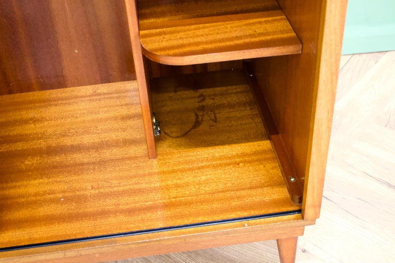 Teak Tambour Wardrobe from Austinsuite, 1960s at 1stDibs