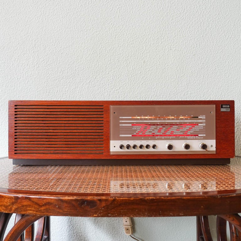 Teak Type 135 Radio from Wega, 1960s For Sale at 1stDibs