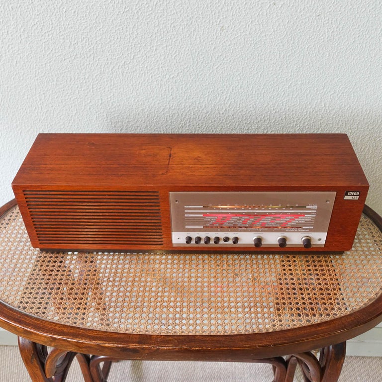 Teak Type 135 Radio from Wega, 1960s For Sale at 1stDibs