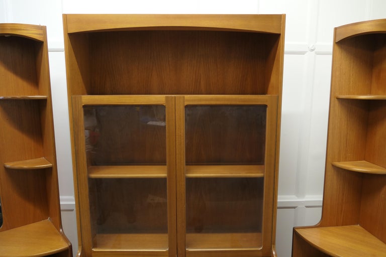 Teak Wall Unit by Nathan Furniture, 2 Corner and 1 Main Unit For Sale ...
