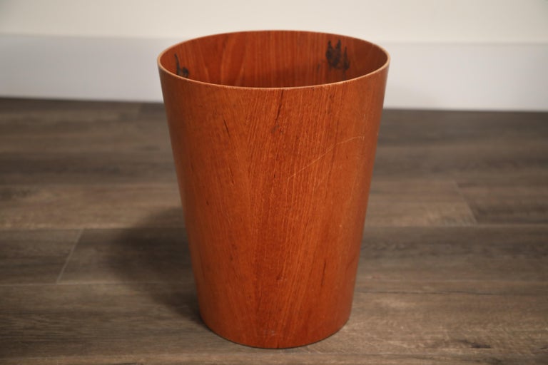 Teak Waste Basket by Martin Åberg for Servex, Sweden, 1960s at 1stDibs ...
