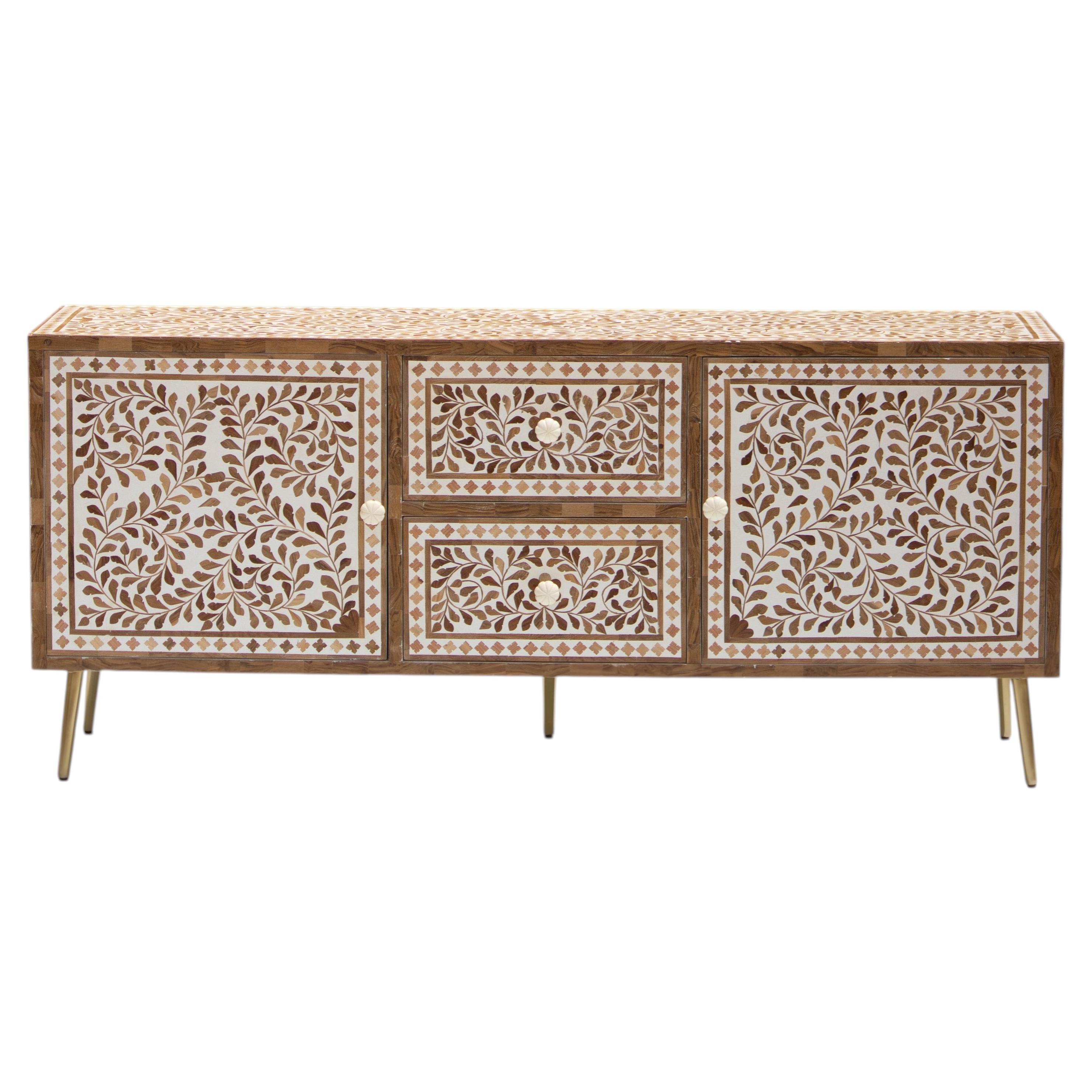 Moroccan Bone Inlay 9 Drawer Dresser, Chest of Drawers by House of ...