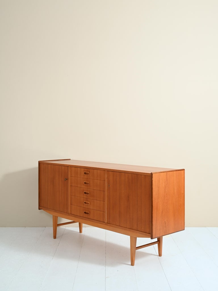 Teak Wood Sideboard For Sale at 1stDibs