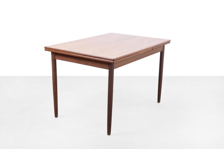 Teak Wooden Dining Room Table Danish Design at 1stDibs