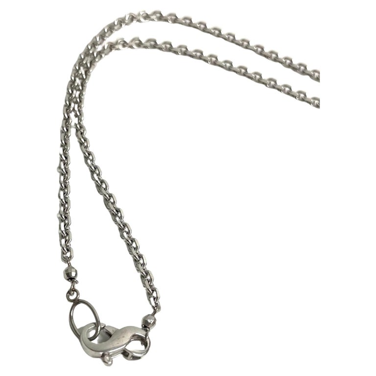 Teal Pear Shape Drops with Diamonds on White Gold Chain Necklace For ...