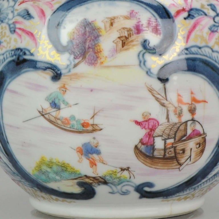 Teapot Mandarin Chinese Porcelain Boats Merchants, China, Qianlong ...