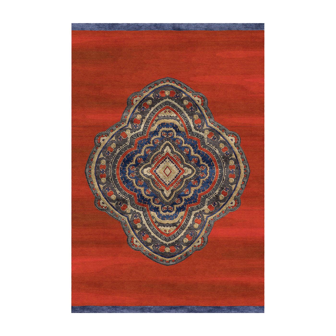 Teardrop Red Rug For Sale at 1stDibs