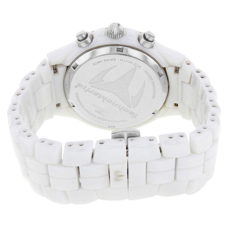 Technomarine TechnoDiamond White Ceramic Diamonds Quartz Ladies Watch ...