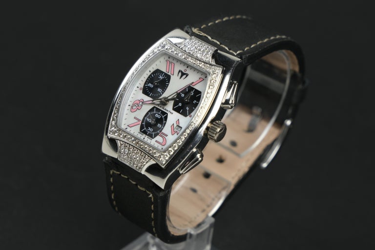 TechnoMarine TechnoSquare 1.22 CTW Diamond Stainless Steel Wristwatch ...