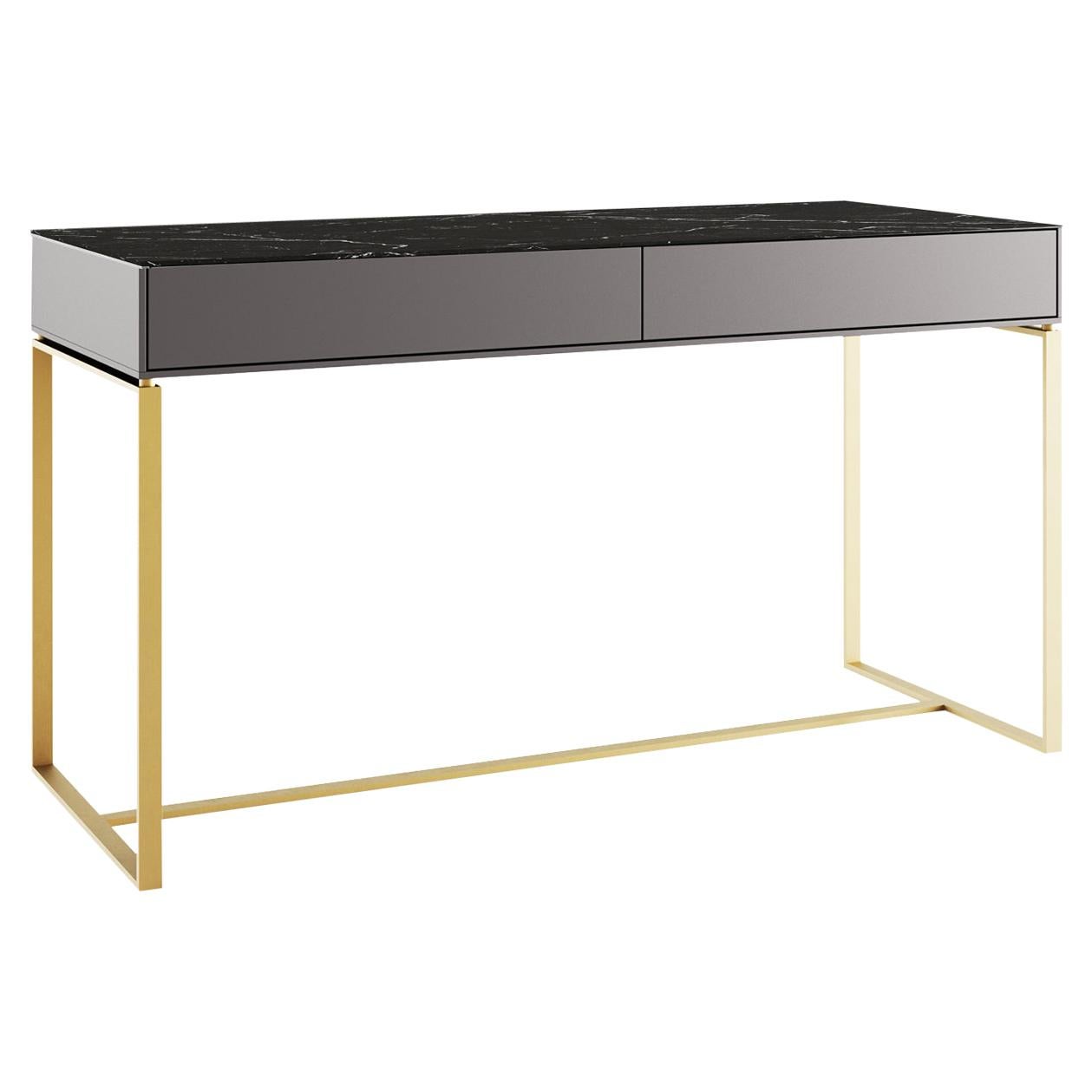 Modern Classic Marble Perito Desk by Covet House For Sale at 1stDibs