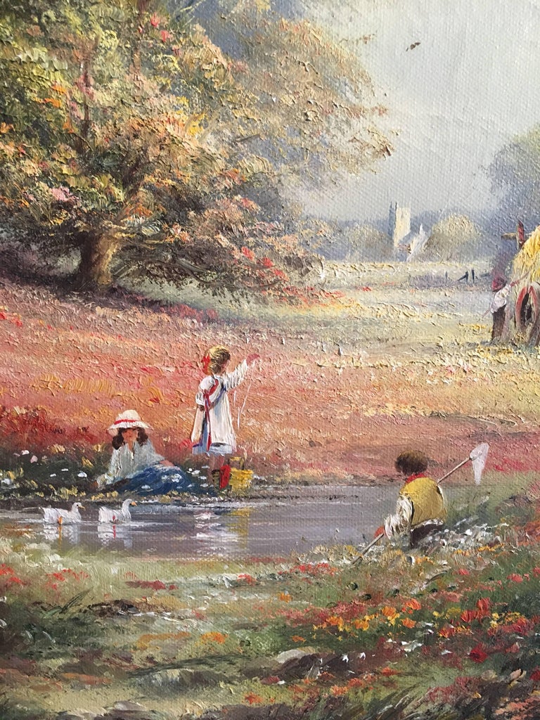 Ted Dyer - Loading the Hay Cart, Signed English Oil at 1stDibs | ted ...