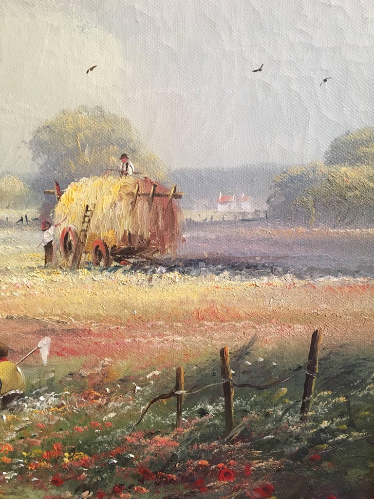 Ted Dyer - Loading the Hay Cart, Signed English Oil at 1stDibs | ted ...