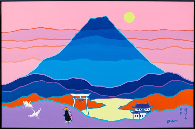 Ted Harrison - Japan - colourful, graphic, modern, minimalist ...