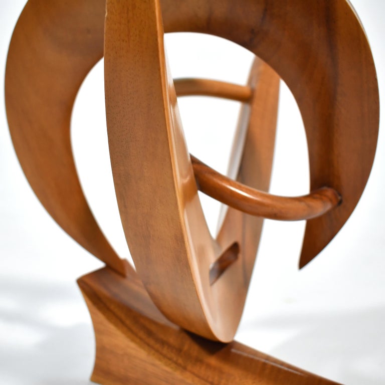 Ted Lacox Abstract Koa Wood Sculpture For Sale at 1stDibs