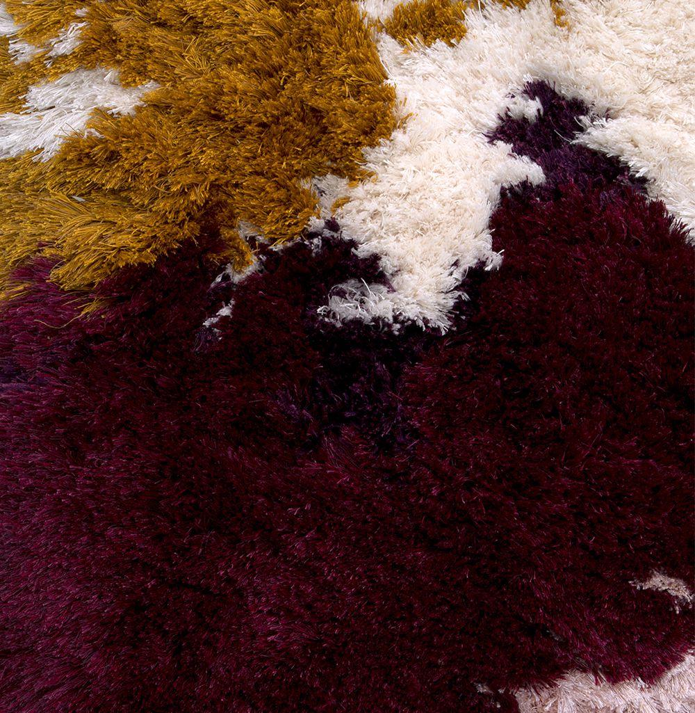 Ted Rug in Hand-Tufted Wool and Bamboo Silk For Sale at 1stDibs