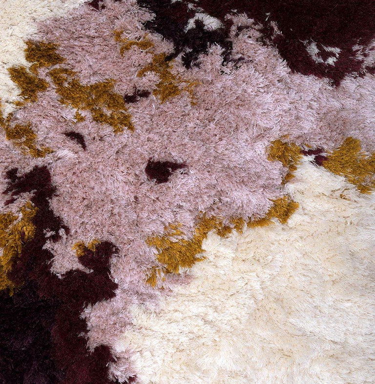 Ted Rug in Hand-Tufted Wool and Bamboo Silk For Sale at 1stDibs