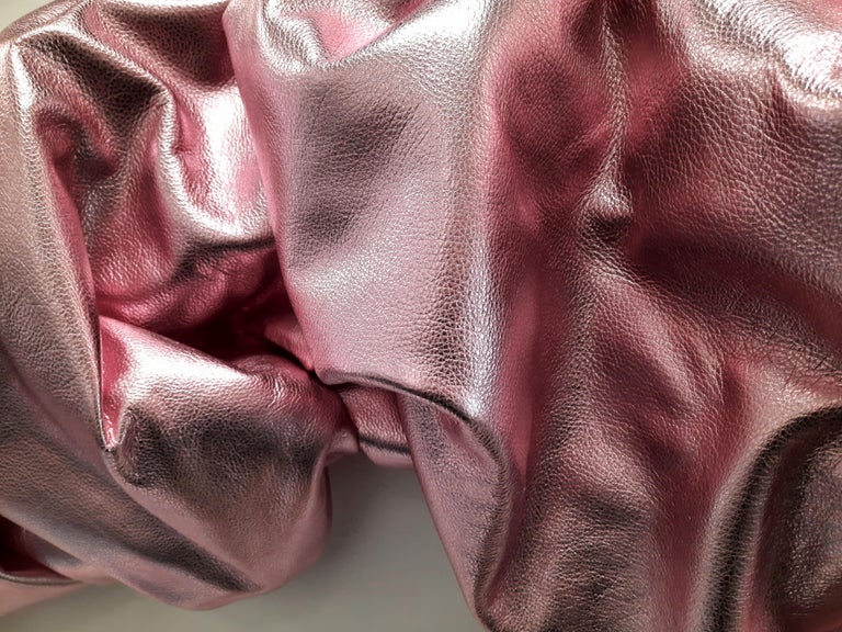 Ted VanCleave - Drape 113 (light pink folds rose pop slick metallic ...