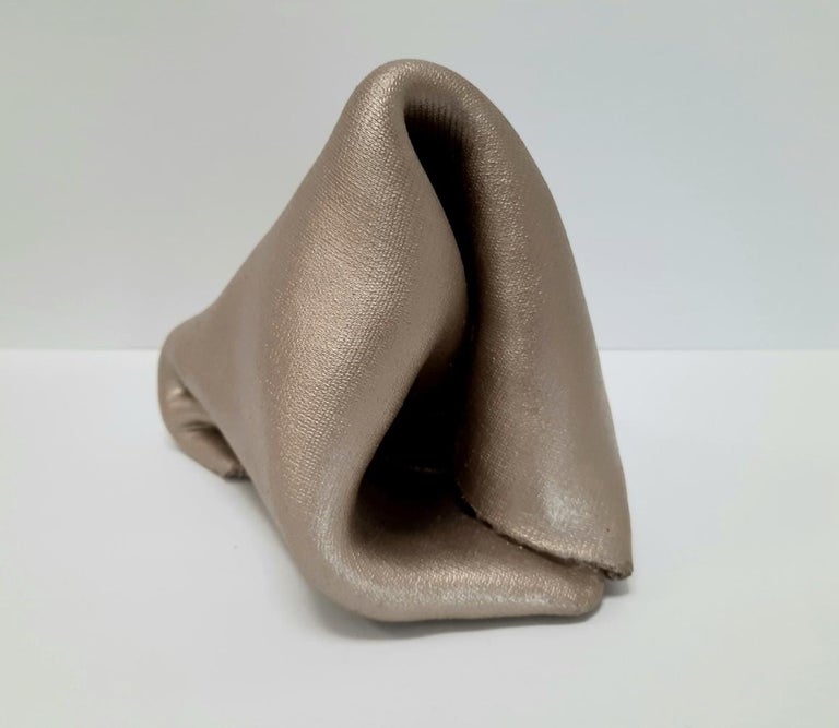 Ted VanCleave - Sinuosity mini in White Gold (pop art metallic smooth ...