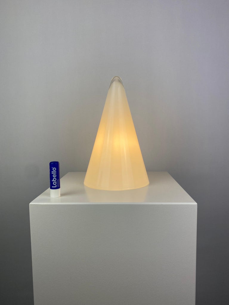 TeePee/Iceberg glass table lamp by SCE (25cm) 1990 For Sale at 1stDibs