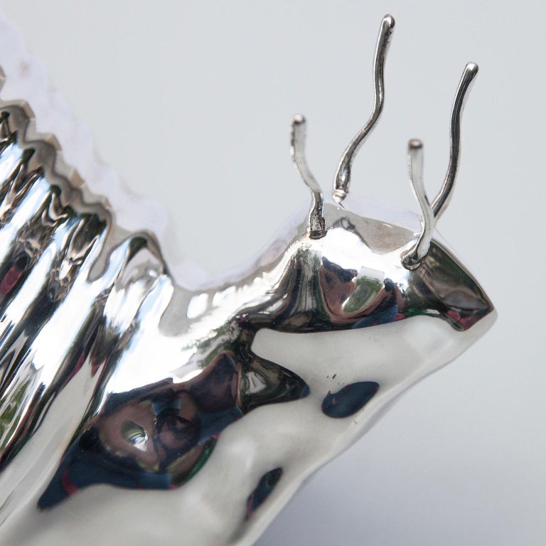Teghini Silver Plated Snail Ice Bucket, Italy, 1977 at 1stDibs | ice snail