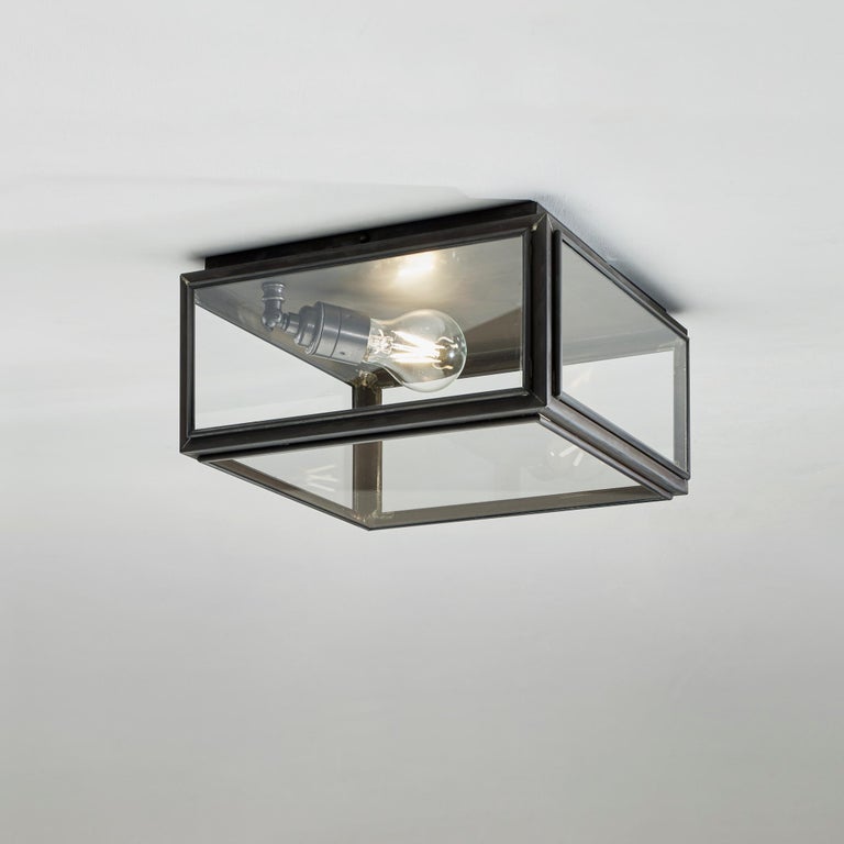 Tekna Chelsea Medium Ceiling Light with Dark Bronze Finish and Frosted ...