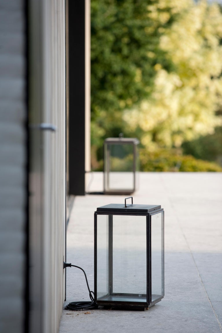 Tekna Ilford Large 230V Floor Lamp with Dark Bronze Finish and Clear ...