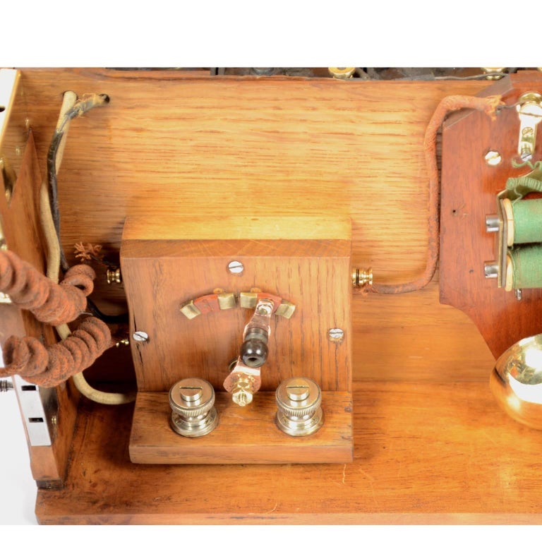 Telegraph power supply in its Oakwood Box of the Second Half of the ...