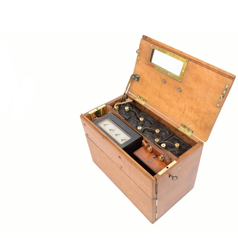 Telegraph power supply in its Oakwood Box of the Second Half of the ...