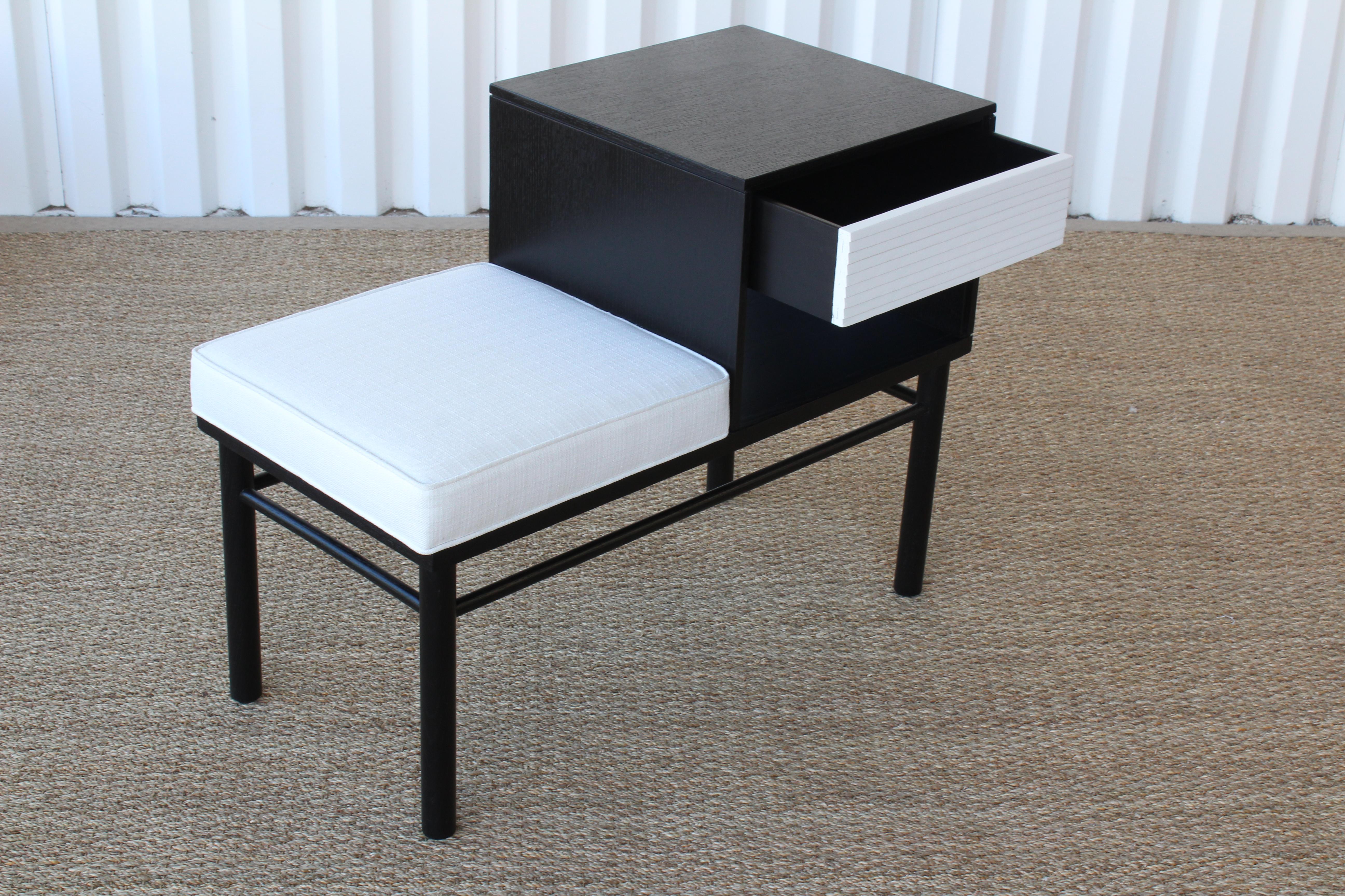 Telephone Table Bench with Stool by Raymond Loewy, USA, 1950s at ...