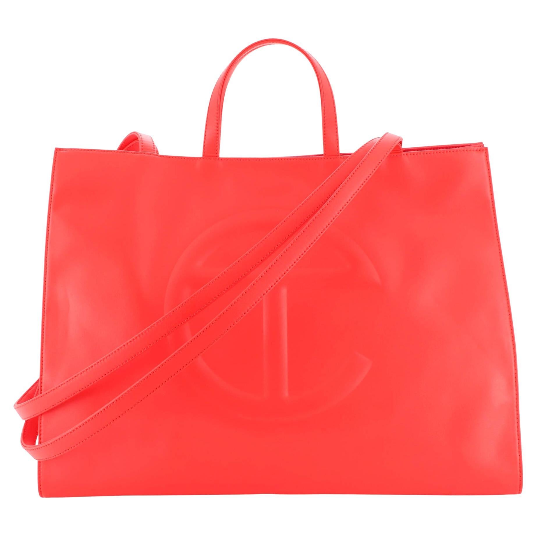 Telfar Shopping Tote Faux Leather Large at 1stDibs
