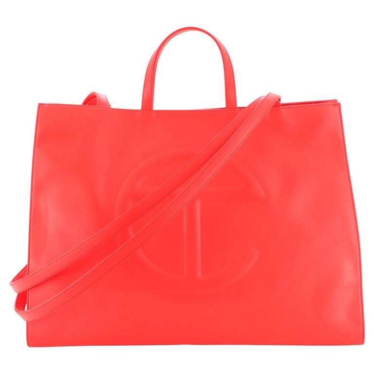 Telfar Shopping Tote Faux Leather Large at 1stDibs