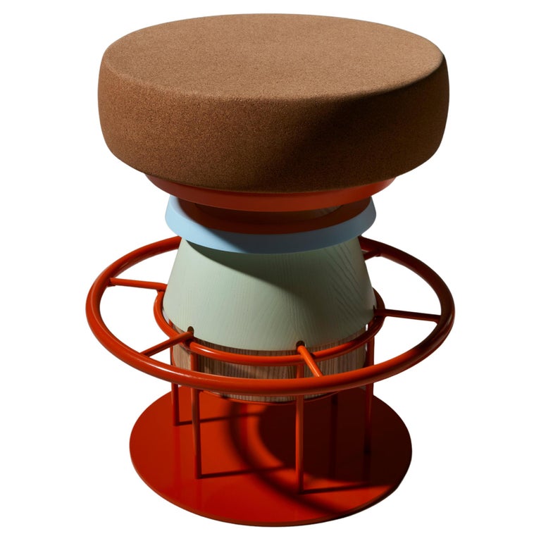 Tembo Stool, Color Body, by Note Design Studio for La Chance For Sale ...