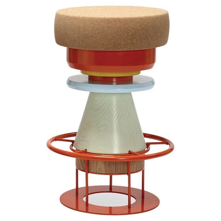Tembo Stool, Color Body, by Note Design Studio for La Chance For Sale ...